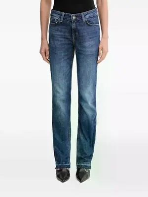 Guess Raw-cut Straight-leg Jeans - Blue