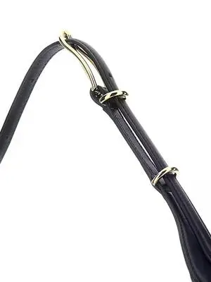 LIFFNER Leather Shoulder Bag - Black