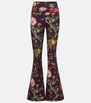 La DoubleJ Meditation Floral Flared Pants - Multicoloured