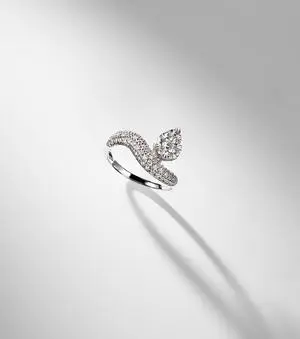 PERSEE Wave Alliance 18kt White Gold Diamond Ring