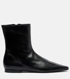 TOTEME Leather Ankle Boots