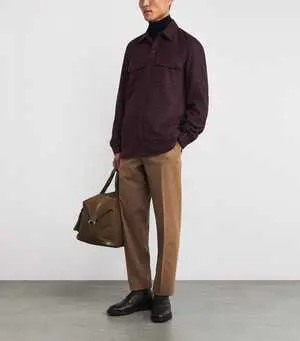 Isaia Houndstooth Overshirt