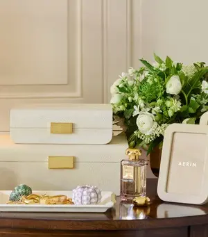Aerin Small Shagreen Modern Jewellery Box