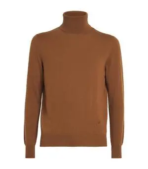 Isaia Cashmere Rollneck Sweater - Brown