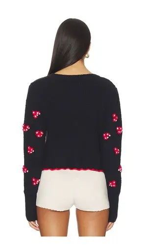 Free People Embroidered Button-front Cardigan