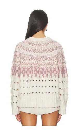 Steve Madden Suzette Fair Isle Knit Sweater