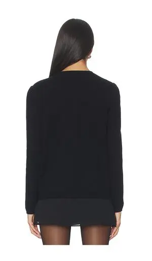 Sea Seraphine Solid Knit Cardigan With Bow Detail