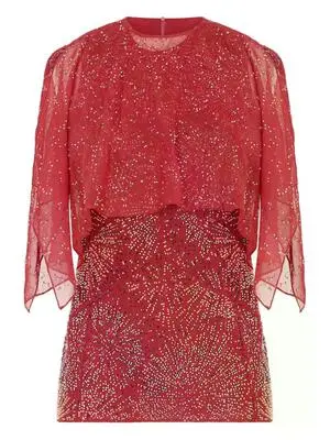 Rabanne Embellished Cape Top