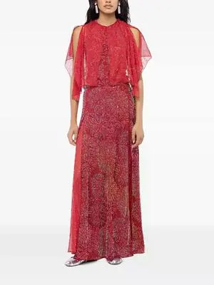Rabanne Embellished Cape Top