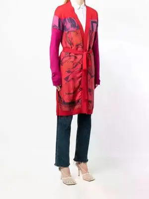 FERRAGAMO Long Belted Cardigan