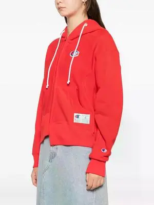 Undercover Asymmetric Hoodie - Red