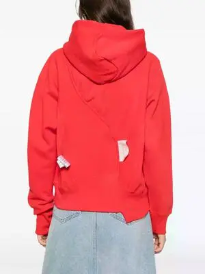 Undercover Asymmetric Hoodie - Red