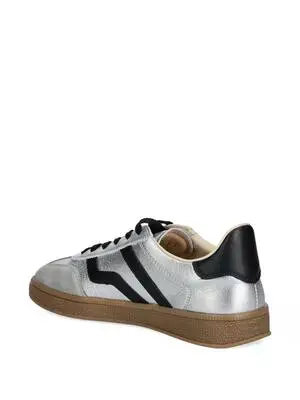 Gant Cuzima Metallic Leather Sneakers - Silver