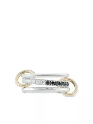 SPINELLI KILCOLLIN 18ct Yellow Gold Black Diamond Eclipse Ring
