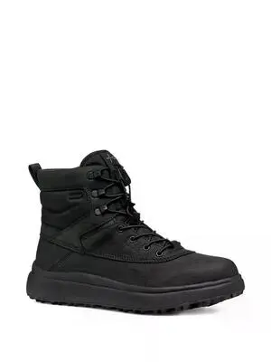 Geox Padded Lace-up Boots - Black