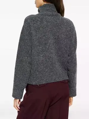 SAMSOE SAMSOE Salois Button-fastening High Neck Cardigan