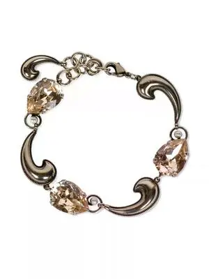Etro Crystal-embellished Chain Bracelet - Silver