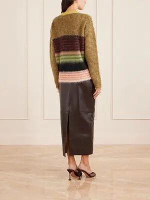 La DoubleJ Brera Striped Mohair-blend Sweater