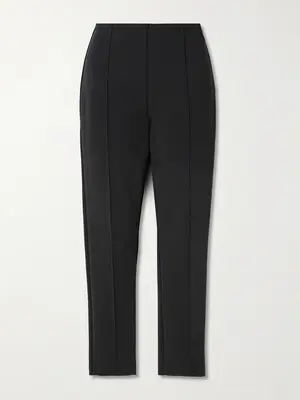 Max Mara Pergola Jersey Tapered Trousers - Black