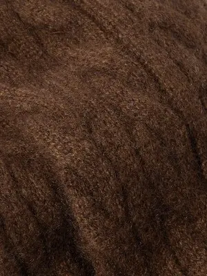 Guest In Residence Two-tone Cable-knit Cashmere Socks