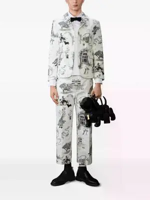 Thom Browne 4-bar Oxford Polo Shirt