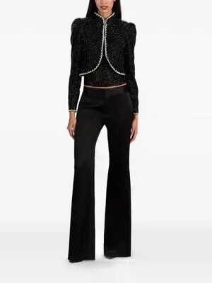 Alice + Olivia Shane Wide-leg Trousers - Black