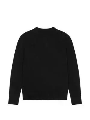 Givenchy Logo Embroidered Wool-cashmere Blend Sweater