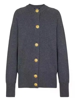 Balmain Buttoned Eco-cashmere Cardigan