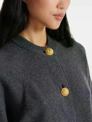 Balmain Buttoned Eco-cashmere Cardigan