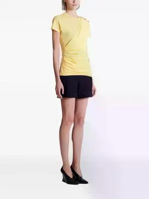 Balmain Draped Detail T-shirt