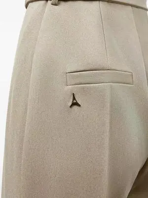 Manière De Voir Pleated Belted Tailored Jumpsuit