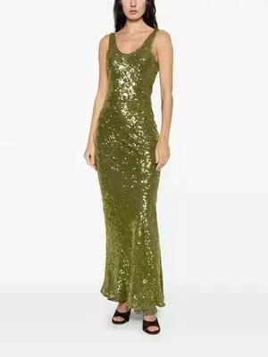 Galvan Sequined Maxi Gown