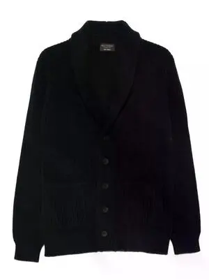 DELL'OGLIO Shawl Collar Button Cardigan