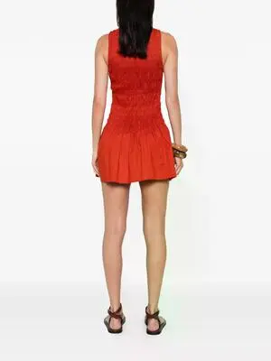 Faithfull The Brand Maria Sleeveless Mini Dress - Red