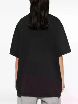 Attico Cotton T-shirt With Cut-out Detail