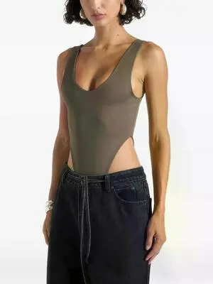 Manière De Voir Deep V-neck Sculpting Bodysuit