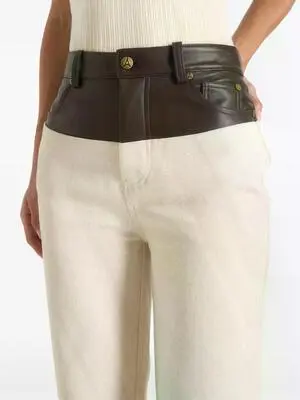 Manière De Voir Paneled Straight Leg Jeans