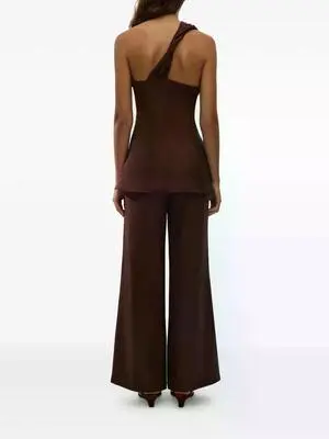 Faithfull The Brand Agua One-shoulder Top - Brown