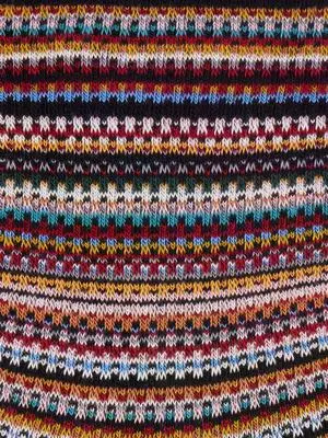 Paul Smith Patterned Ribbed Crew Socks - Red