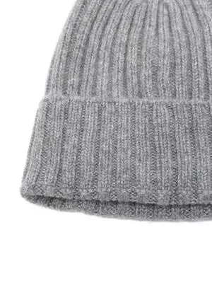 DELL'OGLIO Ribbed Beanie Hat