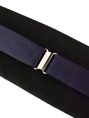 DELL'OGLIO Pleated Sash Silk Belt - Blue