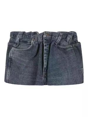 ALL IN Scrunch Denim Mini Skirt