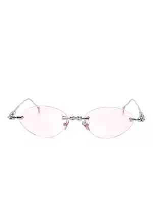 KUBORAUM Kuboraum Maske H65 Oval Rimless Sunglasses Silver
