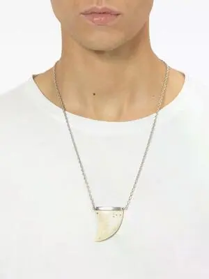 Isabel Marant Long Necklace With Buffalo Bone Pendant