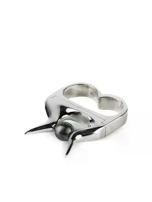 PARTS OF FOUR Sterling Double Plate Ring