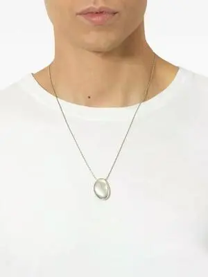 MARANT Isabel Brass Pebble Pendant Necklace