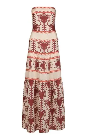 Johanna Ortiz Another Chance Printed Linen Maxi Dress - Multi