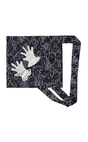 GOHAR WORLD Mini Hands Lace-embroidered Apron - Multi