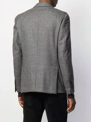 DELL'OGLIO Houndstooth Check Blazer