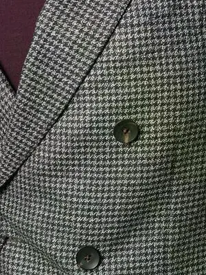 DELL'OGLIO Houndstooth Check Blazer